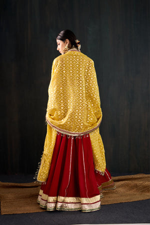 Surkhi Lehenga Set